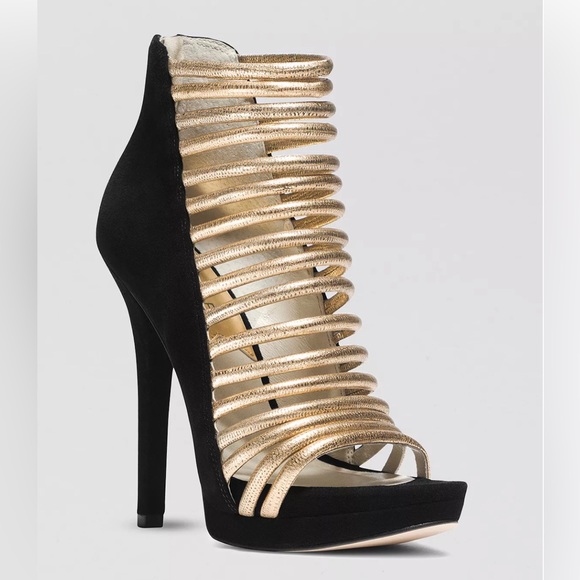 MICHAEL Michael Kors | Shoes | Womens Black Open Toe Caged ...